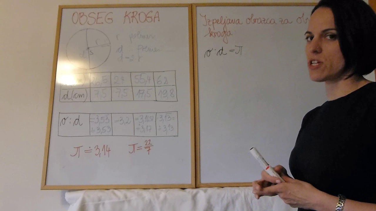 Obseg kroga - YouTube