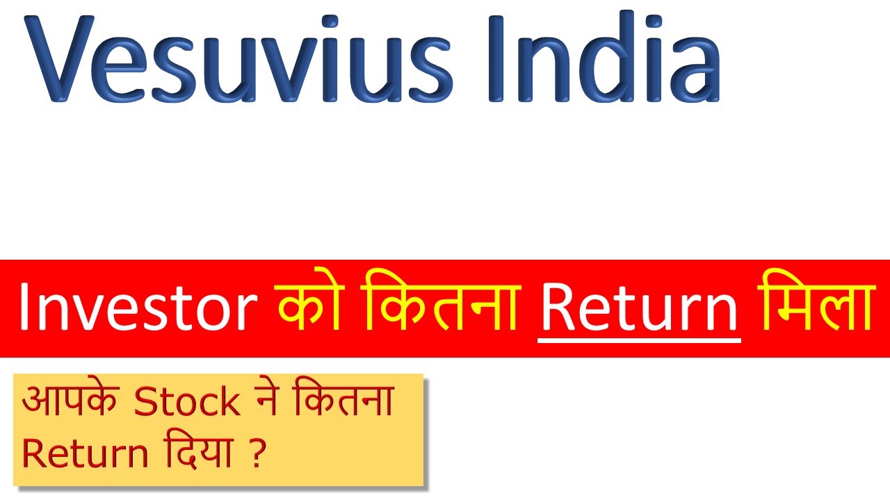 Vesuvius India Price Analysis - YouTube