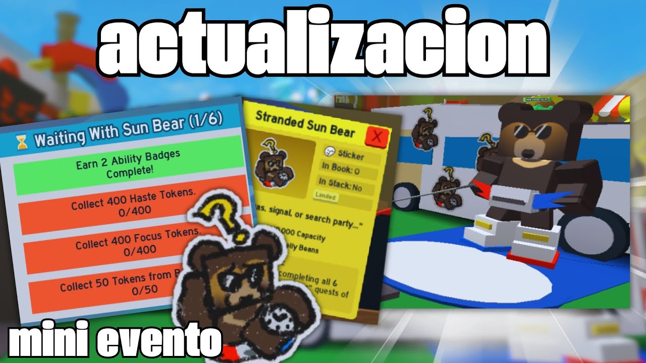 ACTUALIZACIÓN! NUEVO MINI EVENTO DEL SUN BEAR 🐻☀| Bee swarm simulator 🐝 ...