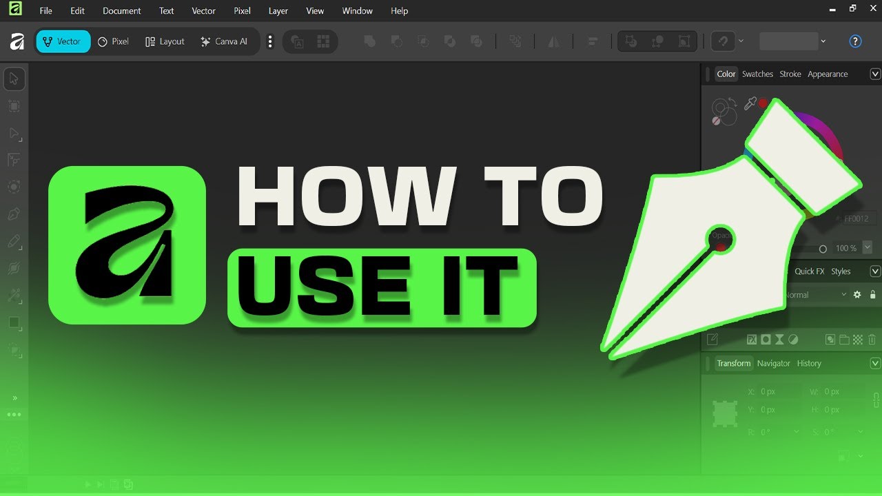 Learn Pen Tool in Affinity 2026 | Beginner Guide Tutorial | - YouTube