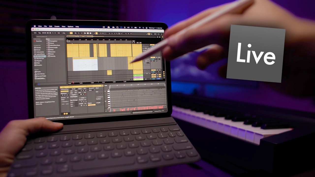 How to compose in Ableton Live on an iPad Pro - YouTube