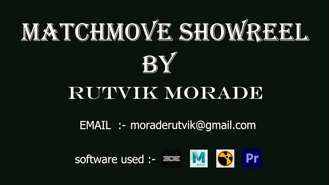 Matchmove Showreel by Rutvik Morade#Camera Tracking #Equalizer#Maya ...
