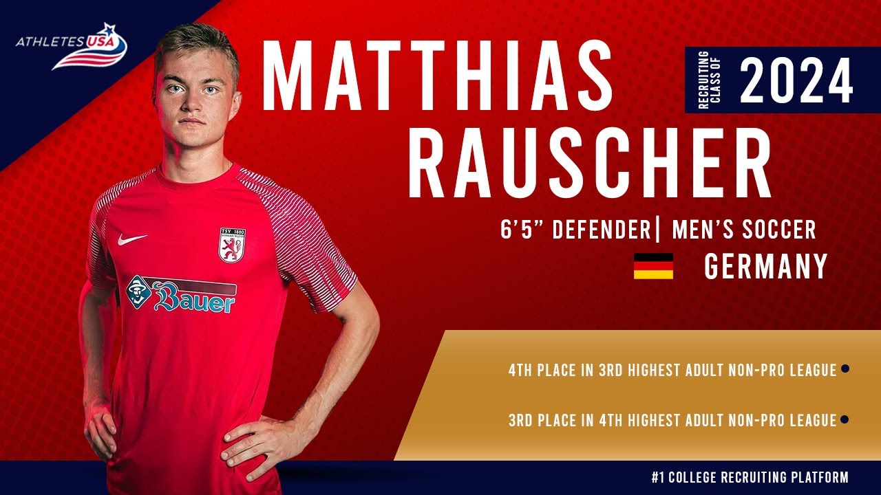 Men's Soccer | Defender | Matthias Rauscher, Germany | Recruit 2024 ...