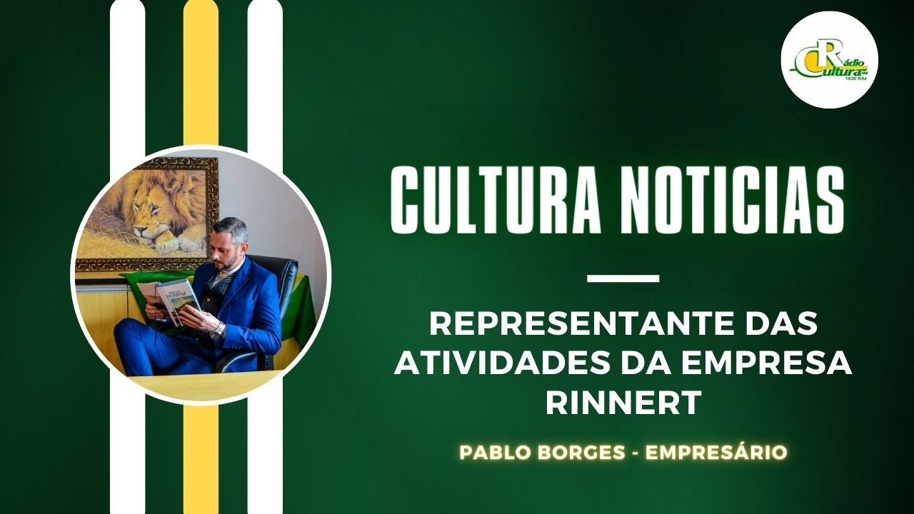 Empresário Pablo Borges falando sobre a representatividade da empresa ...