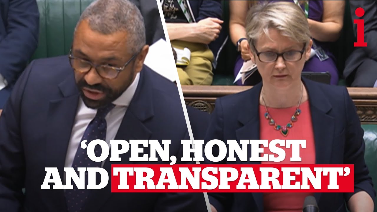 'Open, Honest And Transparent' James Cleverly Criticises Home Secretary ...