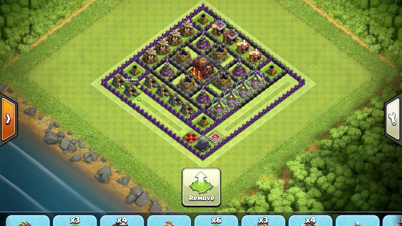 building a new base in coc part 3 - YouTube