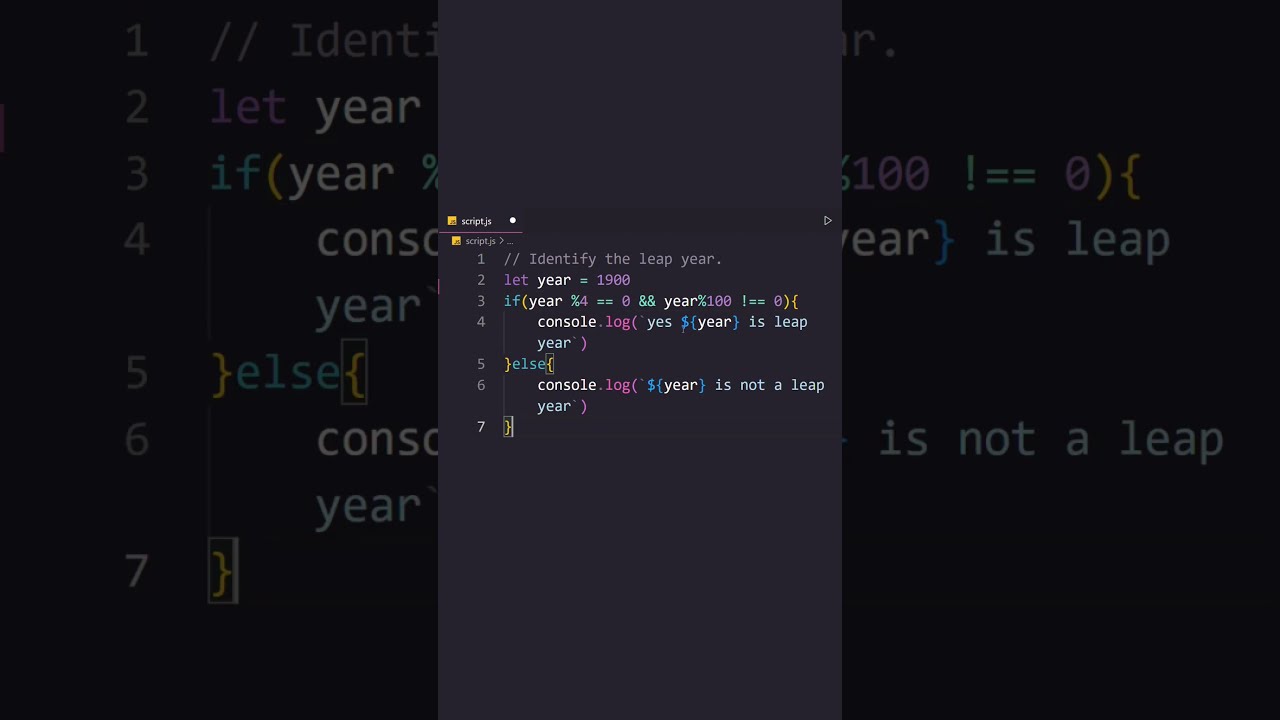 Identifying The Leap Year Using Javascript programming javascript Identifying The Leap Year Using Javascript programming javascript