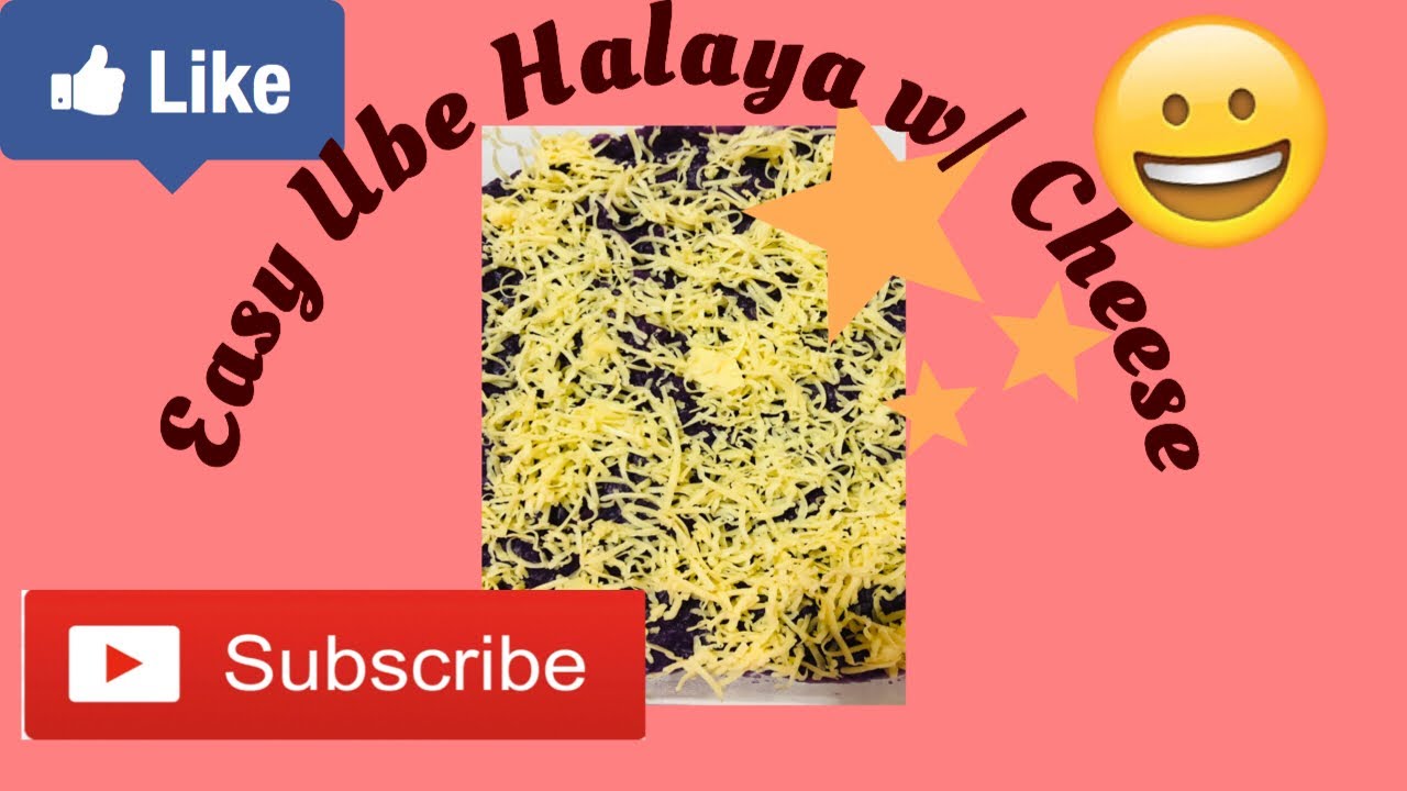 FILIPINO FOOD RECIPES| EASY UBE HALAYA WITH CHEESE - YouTube