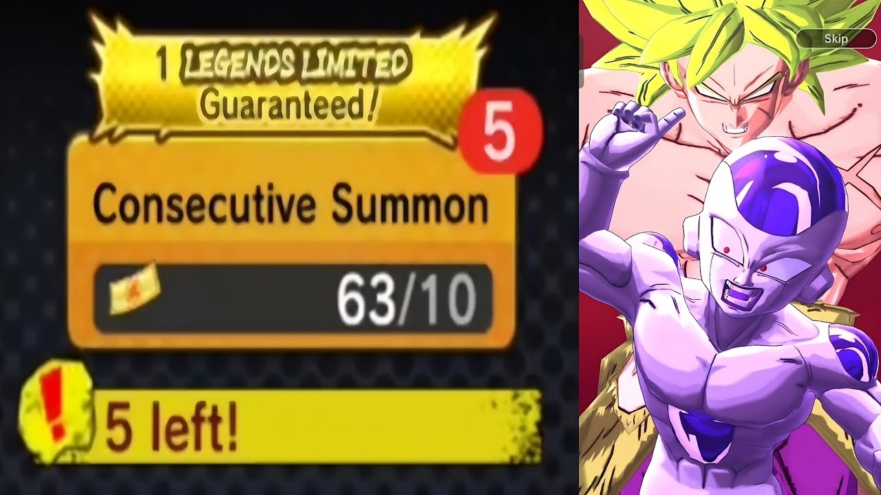 50 FREE LEGENDS LIMITED TICKET SUMMONS! Dragon Ball Legends - YouTube