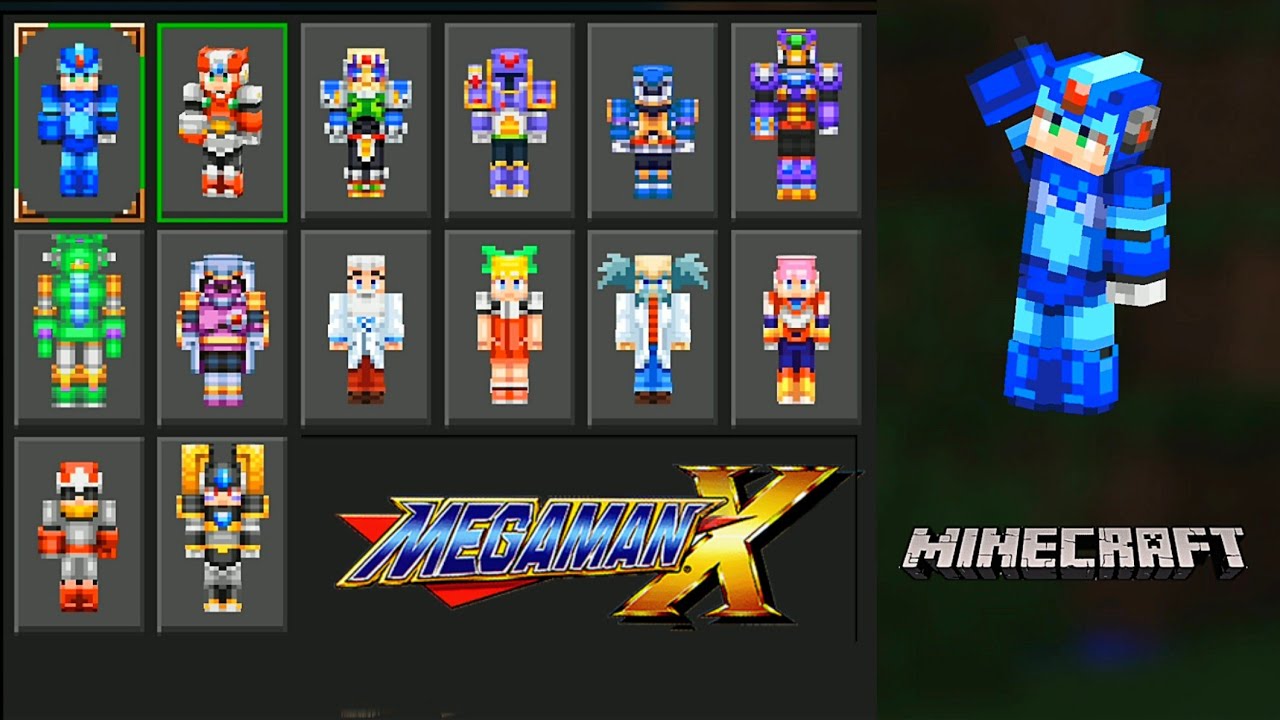 Minecraft Mega Man X DLC - All Characters - YouTube