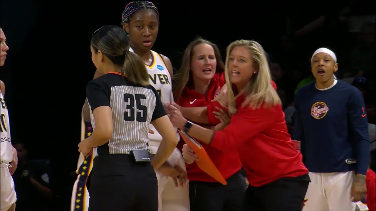 Coach HELD BACK From Ref, Gets Technical Arguing Foul Call Saying ...