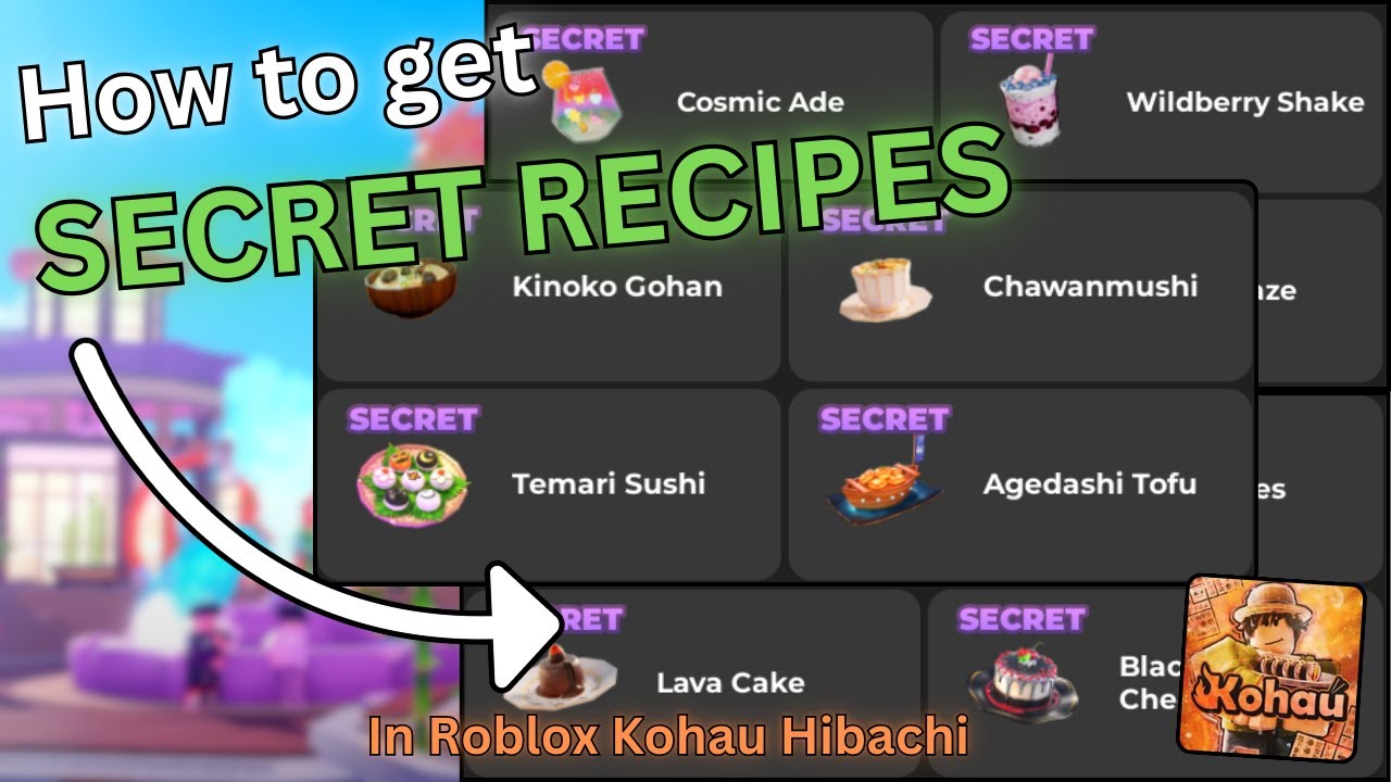 EVERY WAY you can get SECRET RECIPES in Kohau Hibachi | Roblox - YouTube