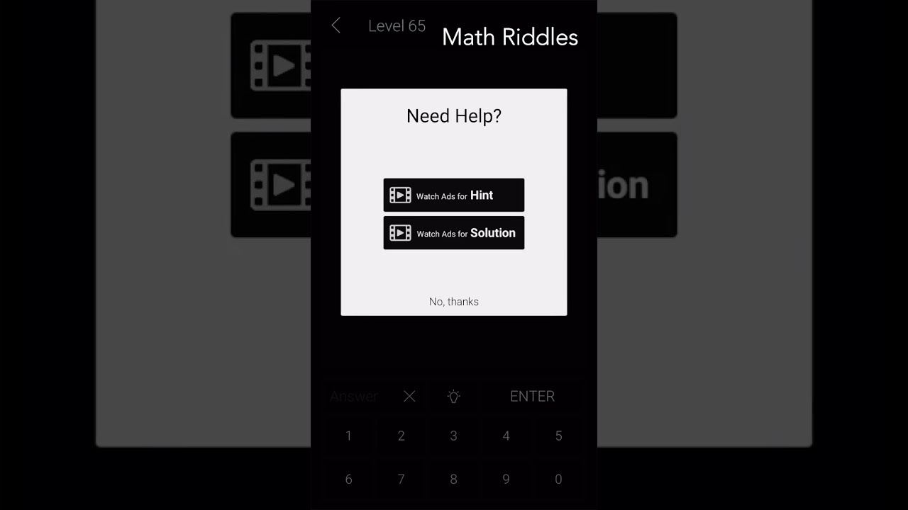 Math Riddles Level 65 YouTube math-riddles-level-65-youtube