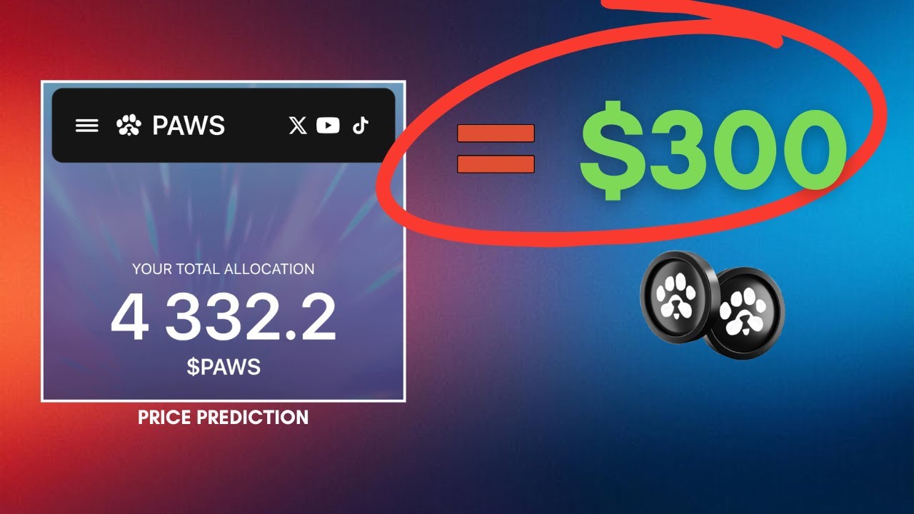 Paws Price Prediction || Paws Airdrop Listing Date - YouTube