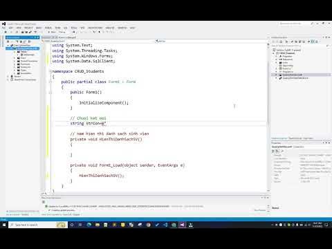 [Winform] #2 - Form Load Event | CRUD Students with Store Procedure - YouTube
