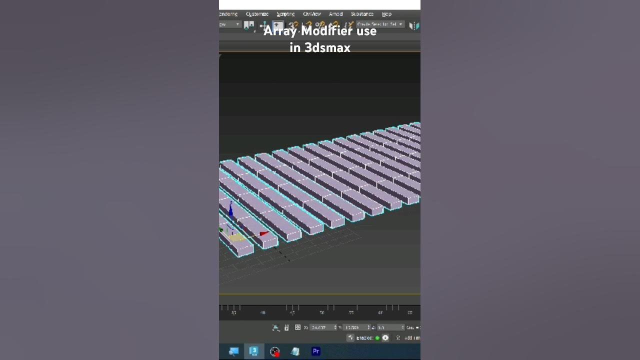 Creating Objects in 3dsmax | How to Model using Array Modifier #3d #3dsmax #tutorial - YouTube