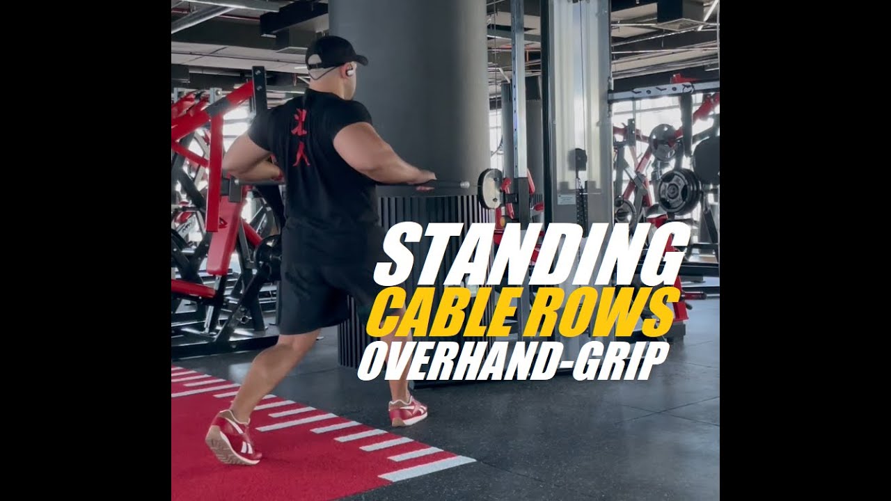 Standing Cable Rows - Overhand Grip (Back) - YouTube
