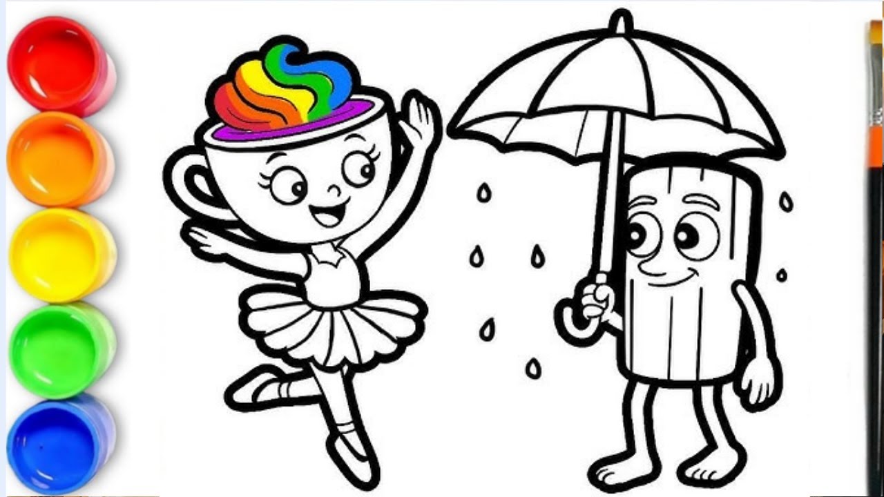 How to draw Tung Tung Tung Sahur , Ballerina Cappuccina for Kids | Tung ...