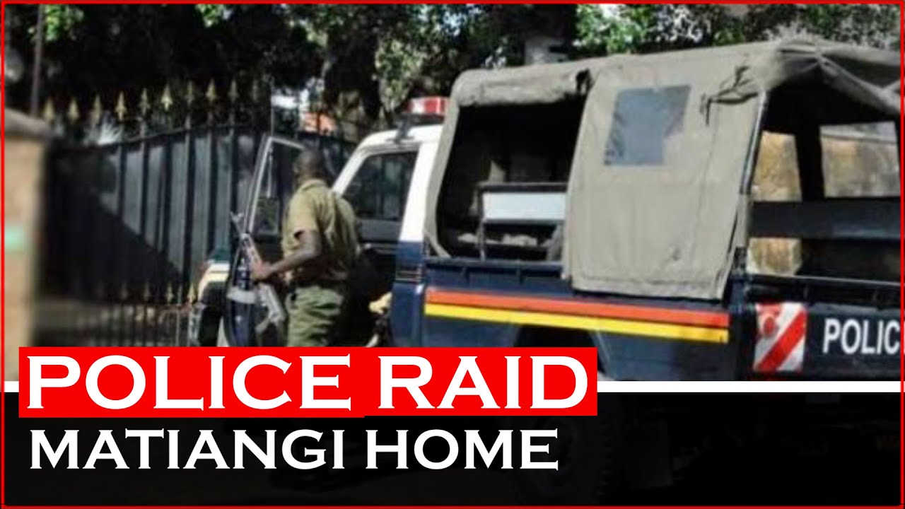 NEWS IN: Police Raid Former CS Matiangi home| News54 - YouTube