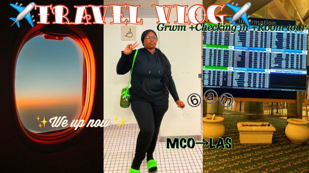 Pt3 Travel Day Vlog ️6am Flight Airport Vlog Room Tour My 1st Time On A Plane ️ Youtube