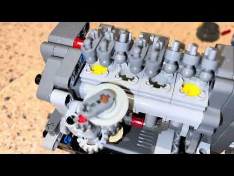 Smallest Working Lego Technic Engine to inc 8 Valves, Distributor ...