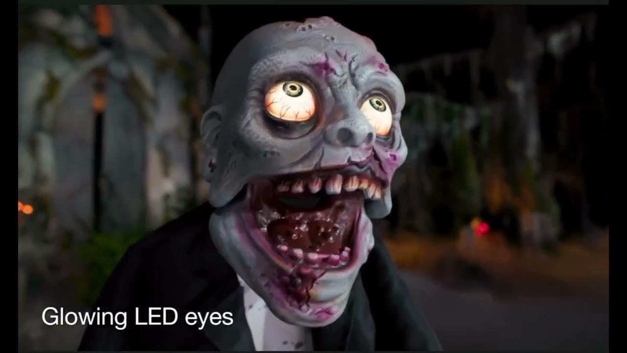 Home Depot Halloween 2025 Zombie Stack Trio - YouTube