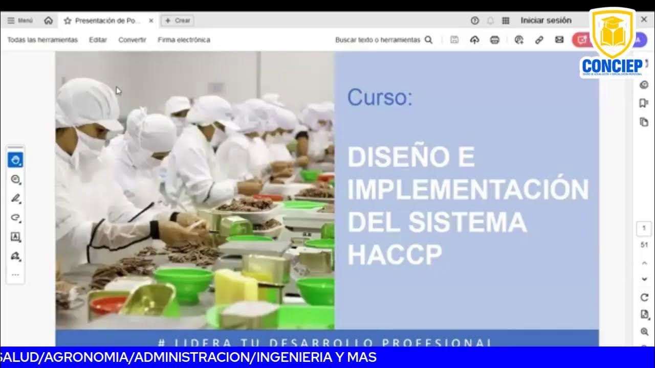📚𝗖𝗨𝗥𝗦𝗢 :DISEÑO E IMPLEMENTACIÓN DEL SISTEMA HACCP📚 - YouTube