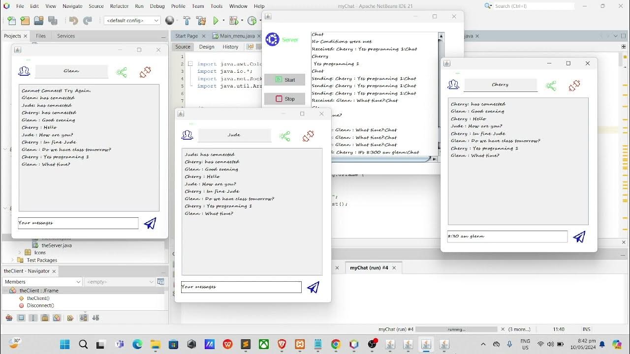 Chat Application Using Multi-Threading And Socket In Java - YouTube