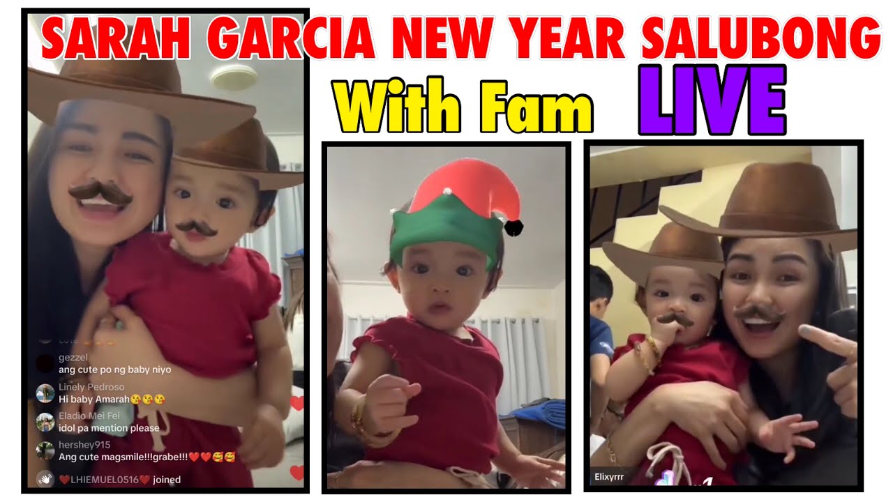 SARAH GARCIA NEW YEAR SALUBONG LIVE WITH GARCIA FAM ️ | 1 January 2024 ...