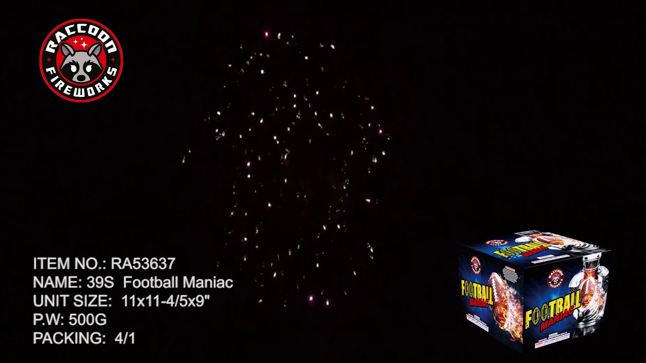 Football Maniac by Raccoon Fireworks RA53637 - YouTube