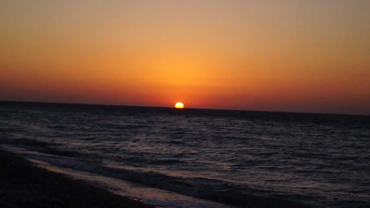 Rhodes sunset - YouTube