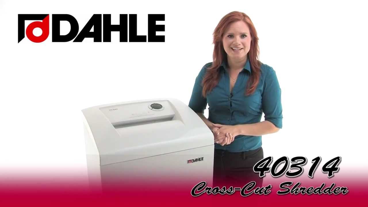 Dahle 40314 Professional Cross-Cut Shredder - YouTube