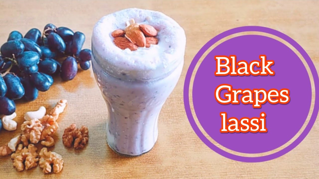 How to make black grape lassi | Easy summer drink recipe | Happy ...