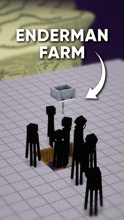 Minecraft Tutorial | Easiest Enderman Farm 🔮 ( Java + Bedrock ) #shorts ...