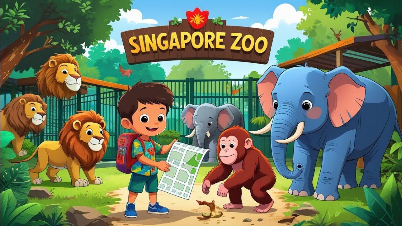 Garvit's Adventure to Singapore - short animation movie - YouTube