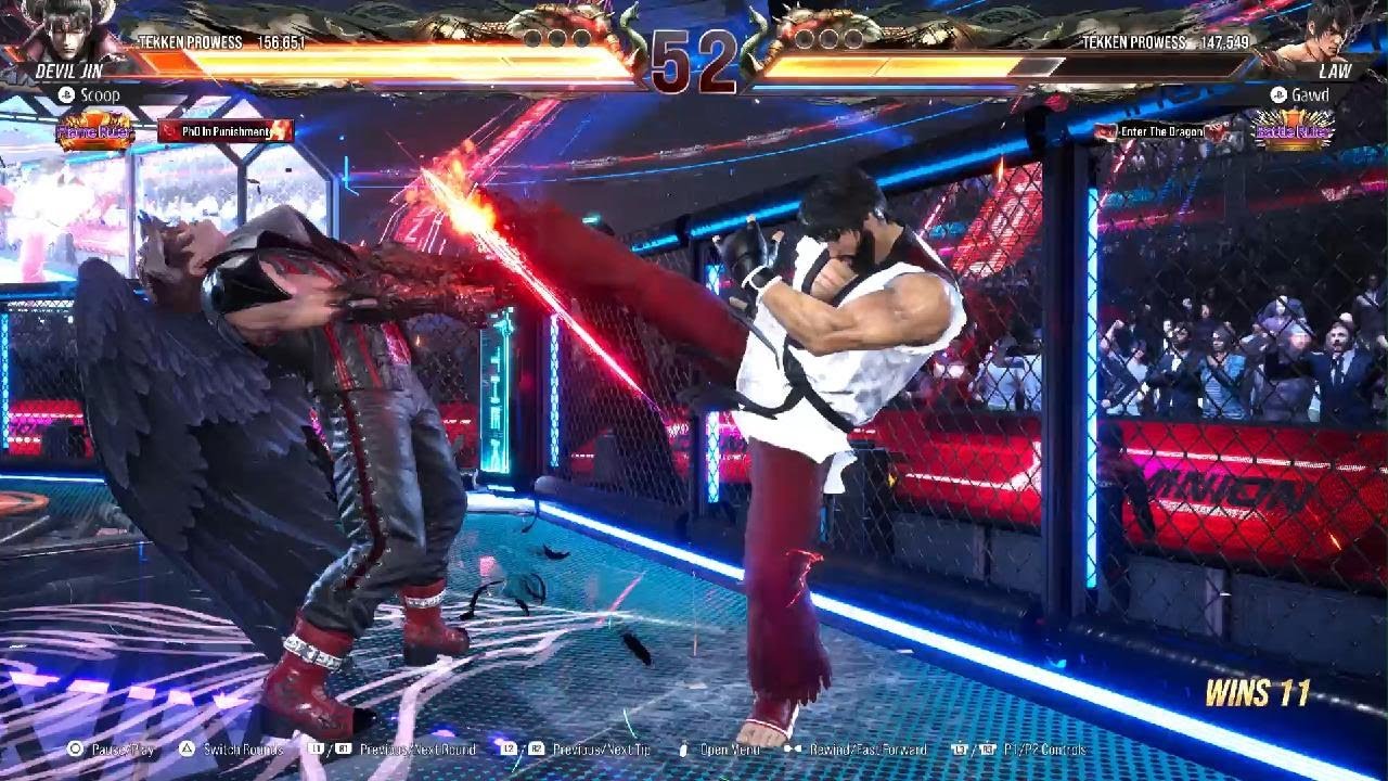 T8 Devil Jin Vs Law Youtube