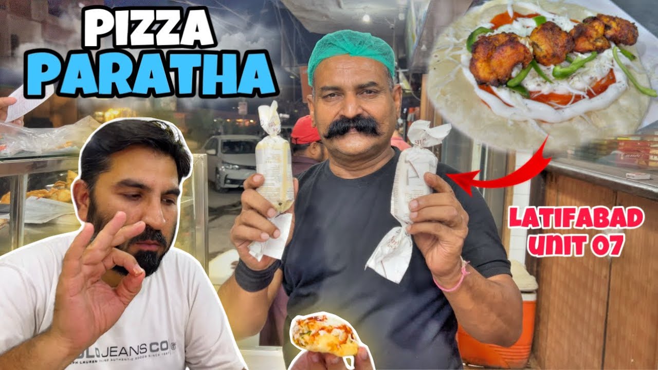 HYDERABAD'S Famous PIZZA PARATHA | Burger & Club Sandwich - YouTube