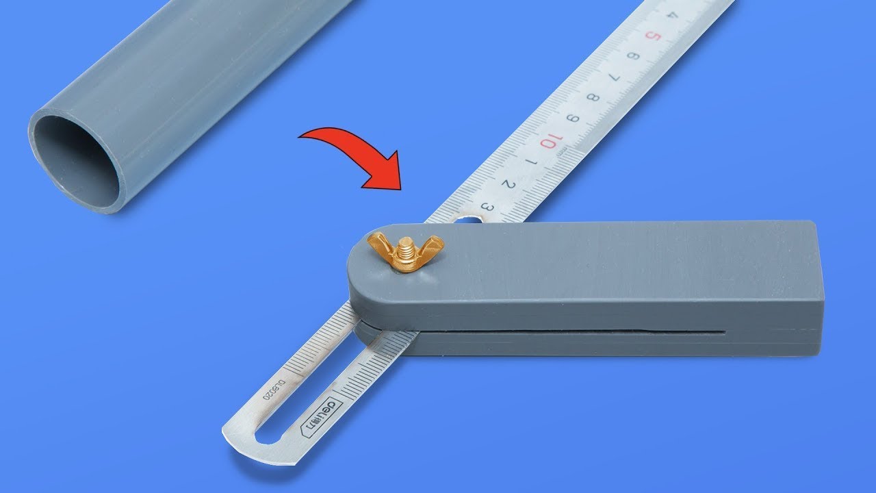 How to use PVC to use the production angle ruler - YouTube
