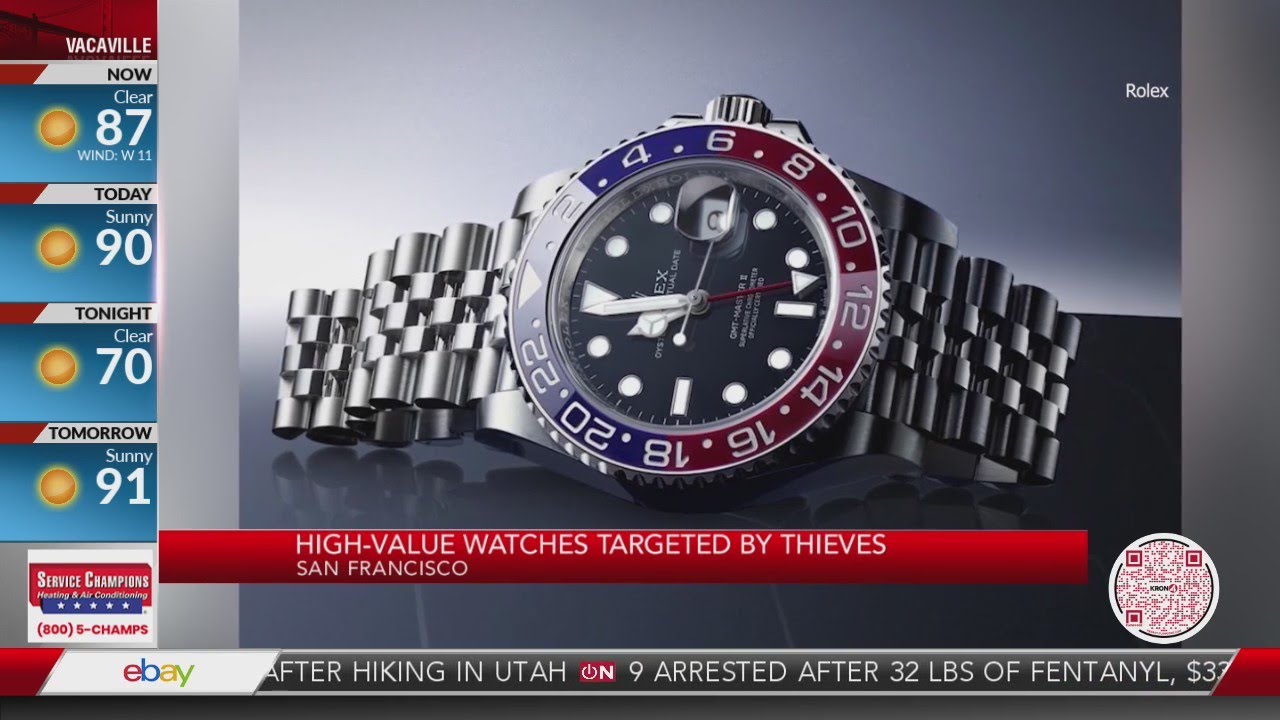 High-value watches targeted by thieves in San Francisco - YouTube