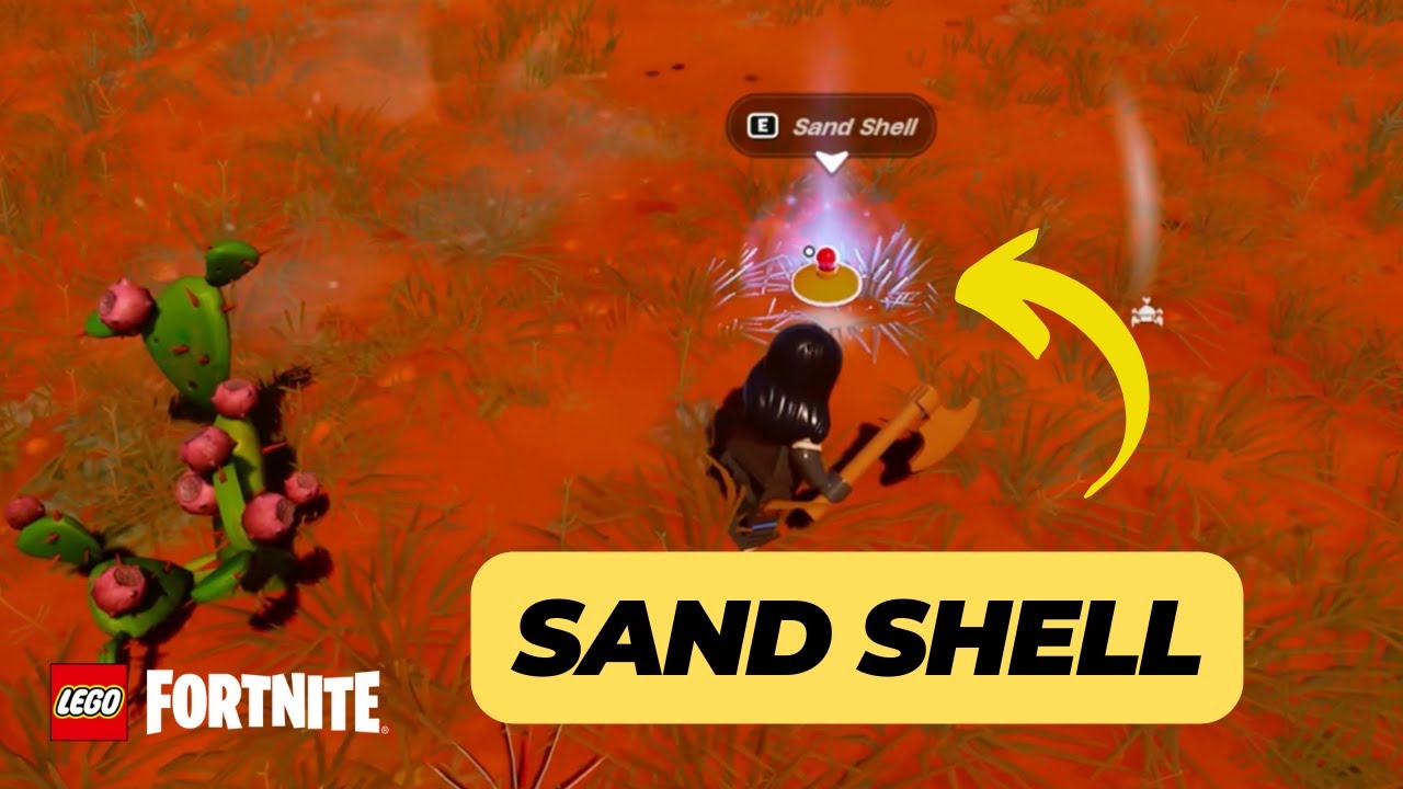 How to Find Sand Shells In Lego Fortnite - YouTube