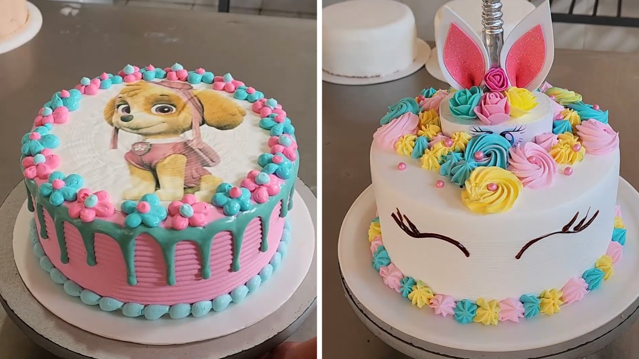 Como decorar bolos para meninas fácil e simples | decoração de bolo ...