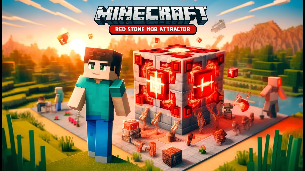 "Unleash the Power of Redstone || Ultimate Mob Attractor." | Minecraft ...