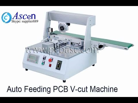 auto feed PCB v-cut separating/auto feed PCB depaneling/automatic PCB ...