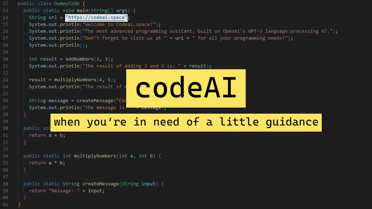 Codeai When Youre In Need Of A Little Guidance Youtube