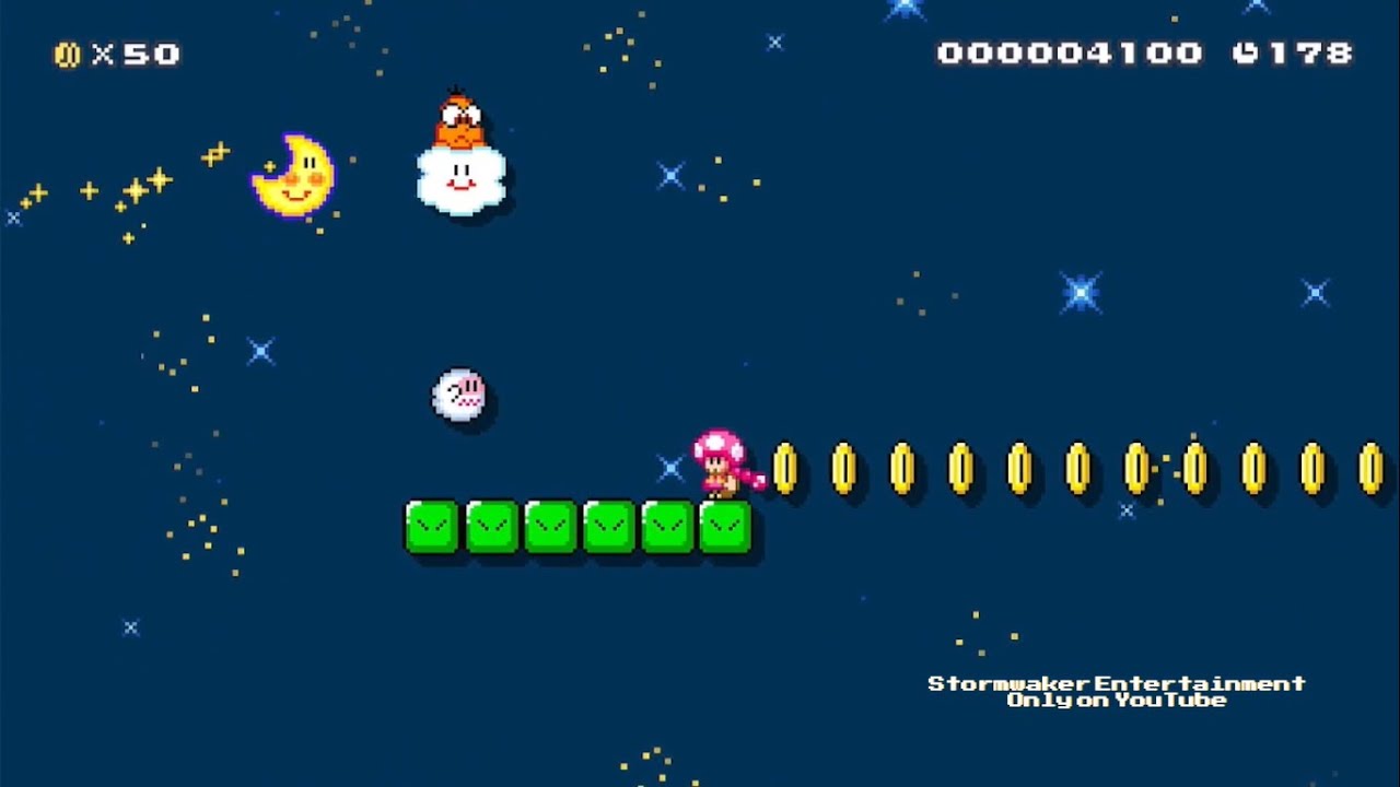 Level 132: Windy Ghost Bridge - Super Mario Maker 2 - YouTube