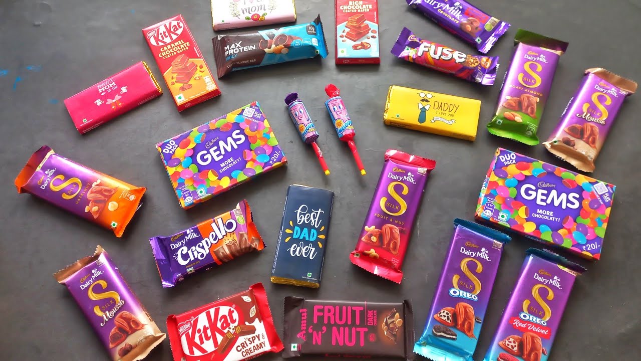 100 candies opening, chocolate a video, lots of chocolates, Cadbury ...
