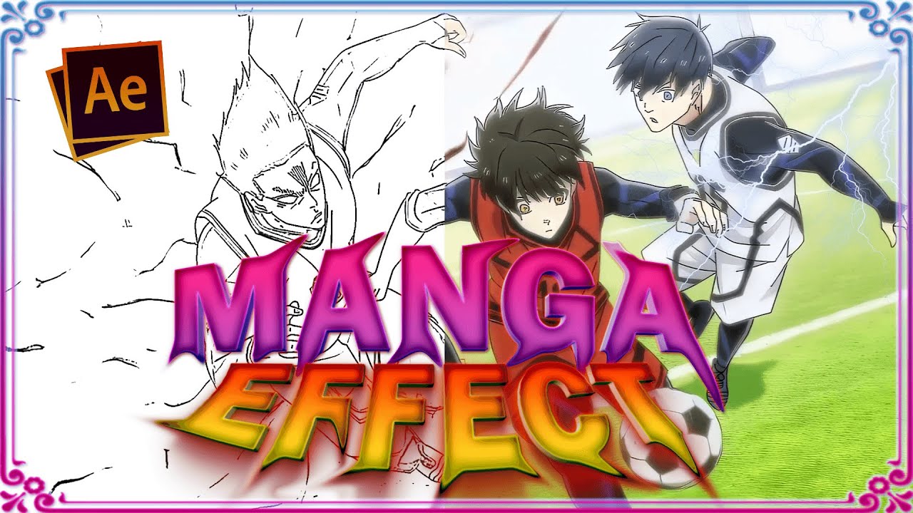 How to Turn anime into Japanese manga(comic) / after effect (amv) - YouTube