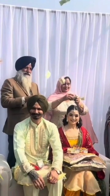 Simmu Buttar Amrit Roka Ceremony #couple #shortsfeed - YouTube