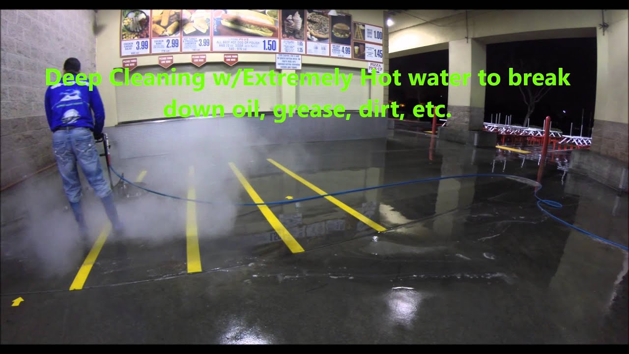 Pressure Washing Fast Food Restaurant | San Jose CA - YouTube