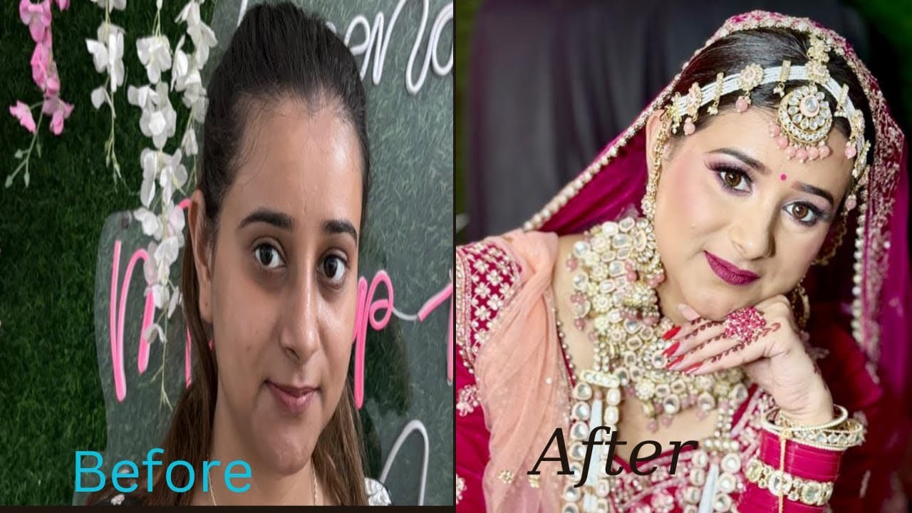 Full bridal makeup | tutorial stap by stap - YouTube